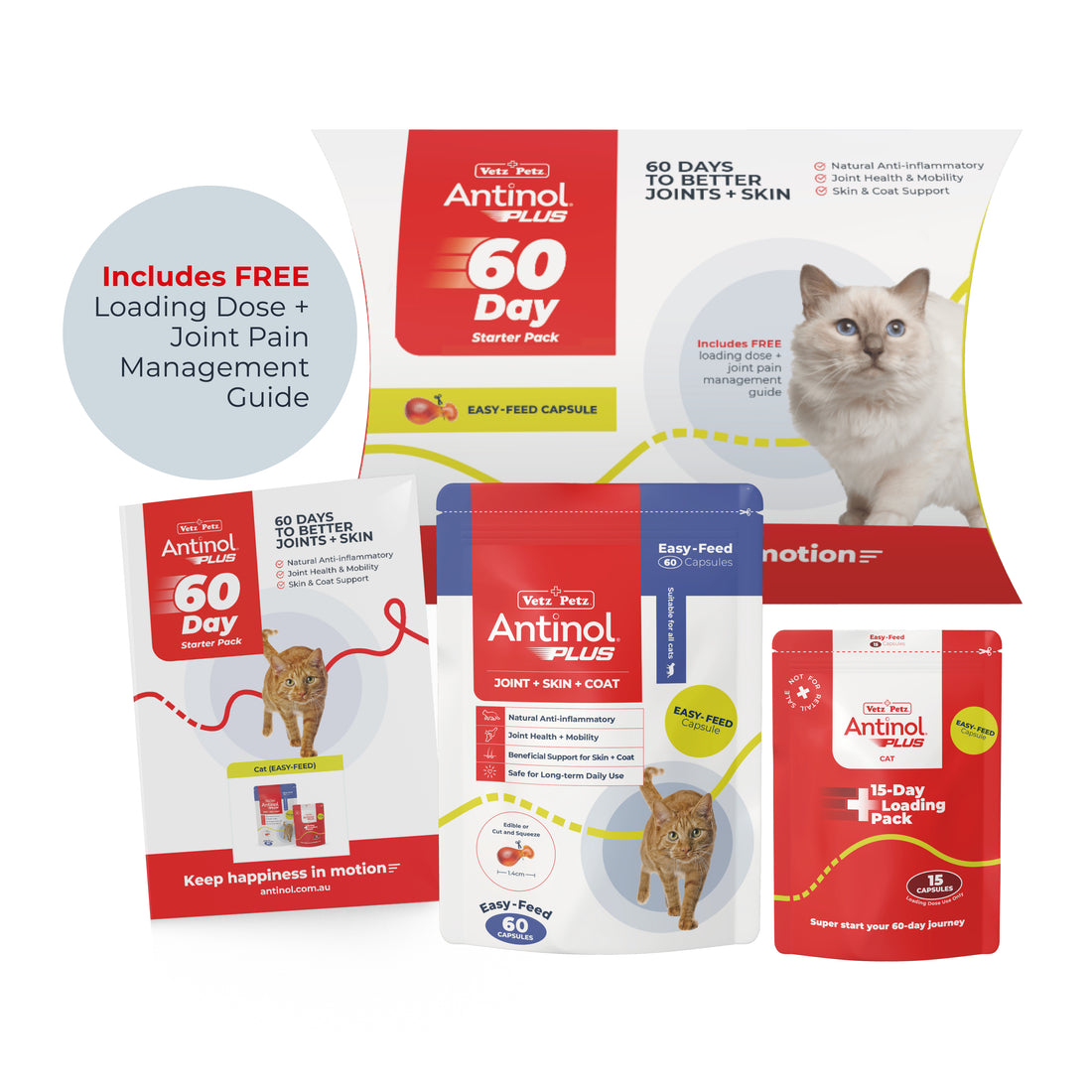 Antinol 60-day Starter Pack – Cat - Easy-Feed Capsules – Antinol Australia